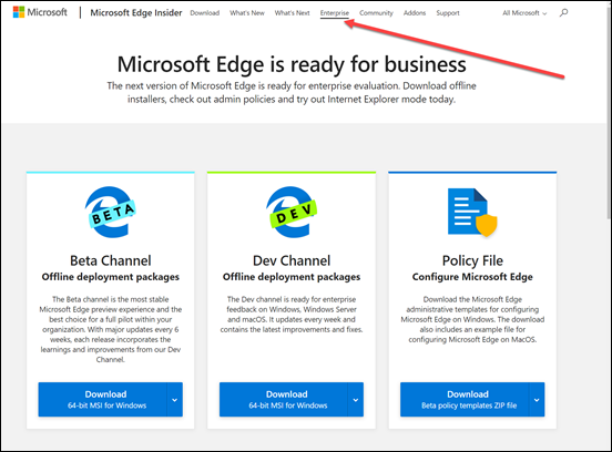 Edge Enterprise Preview – CIAOPS