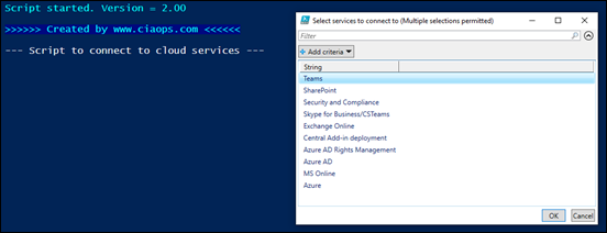 An easier way to connect using PowerShell – CIAOPS