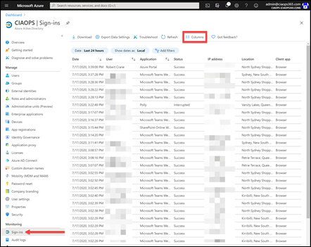 Determining legacy authentication usage – CIAOPS