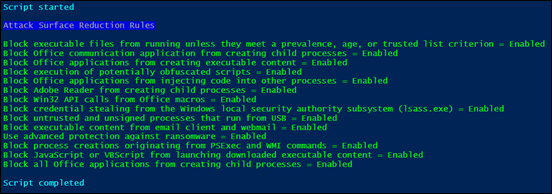 Show ASR settings for device with PowerShell – CIAOPS