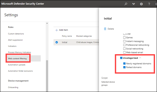 New options in Defender for Endpoint web filtering – CIAOPS
