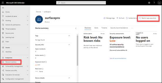 Microsoft Defender for Endpoint Restrict app execution – CIAOPS