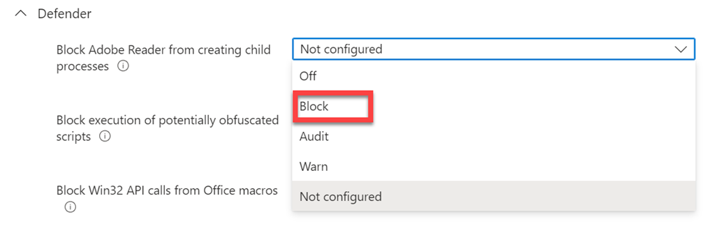 Setting an individual Attack Surface Reduction (ASR) rule in Intune – CIAOPS