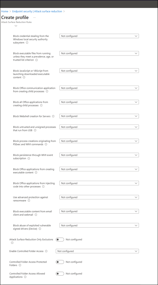 Setting an individual Attack Surface Reduction (ASR) rule in Intune – CIAOPS