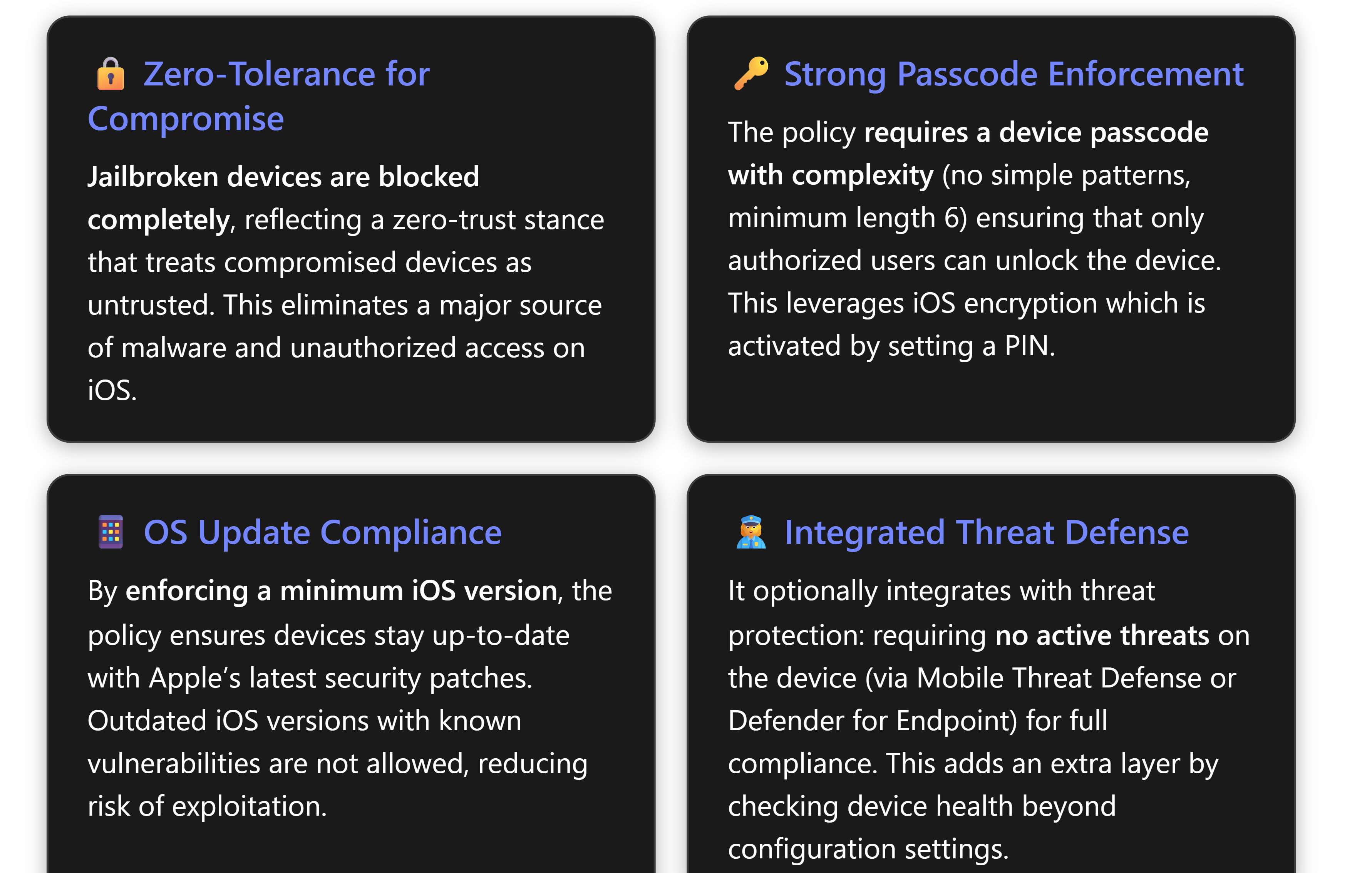 Analysis of iOS Intune Compliance Policy for Strong Security – CIAOPS