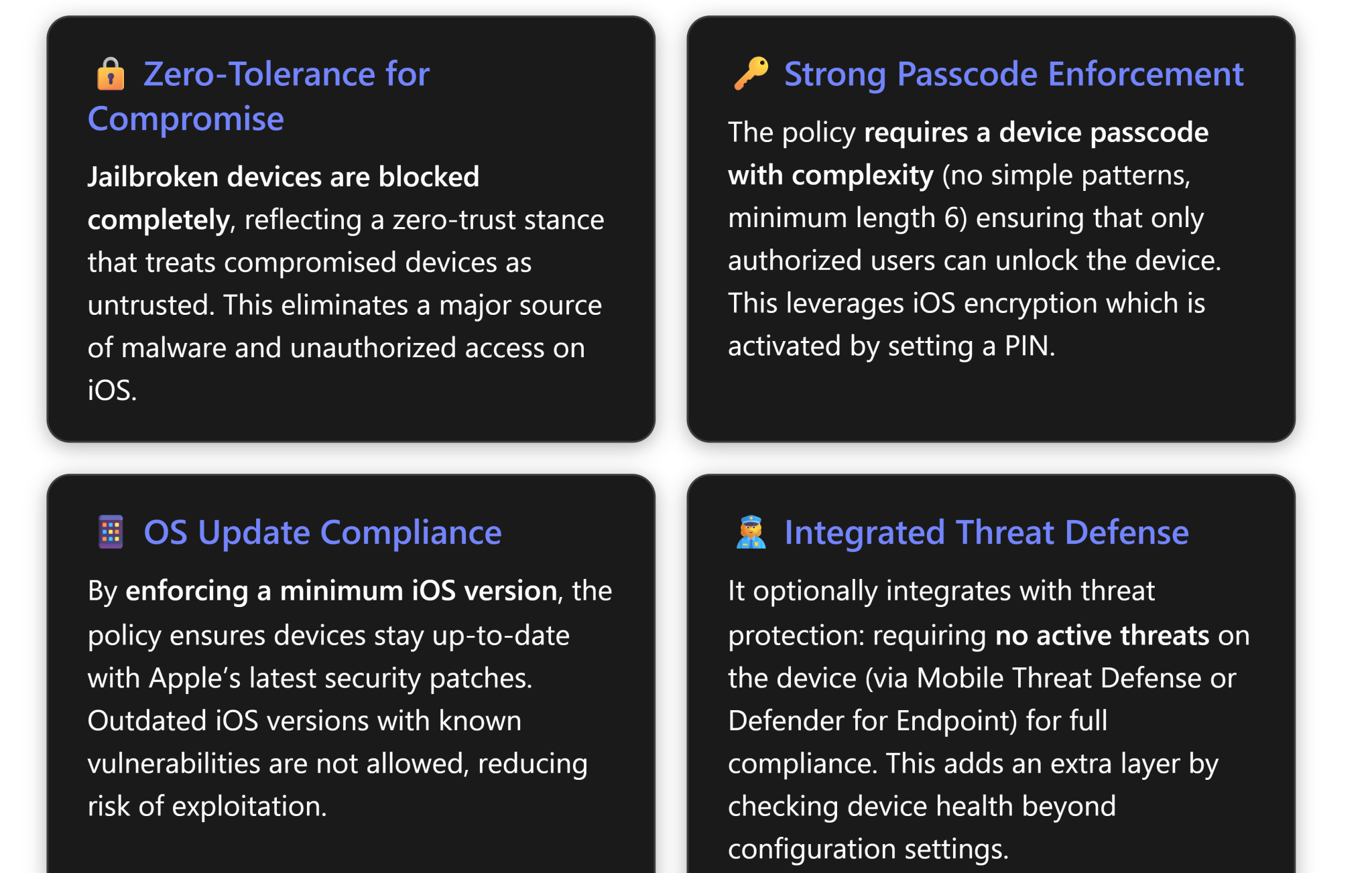 Analysis of iOS Intune Compliance Policy for Strong Security – CIAOPS