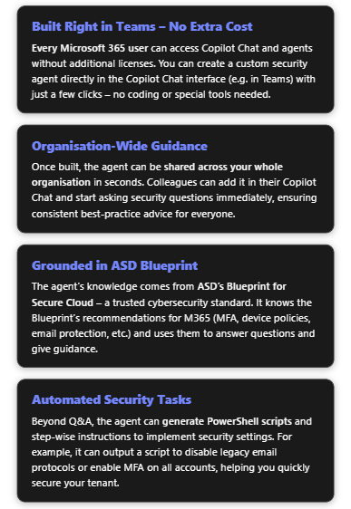 Creating a Microsoft Copilot Chat Agent for M365 Security (ASD Secure ...
