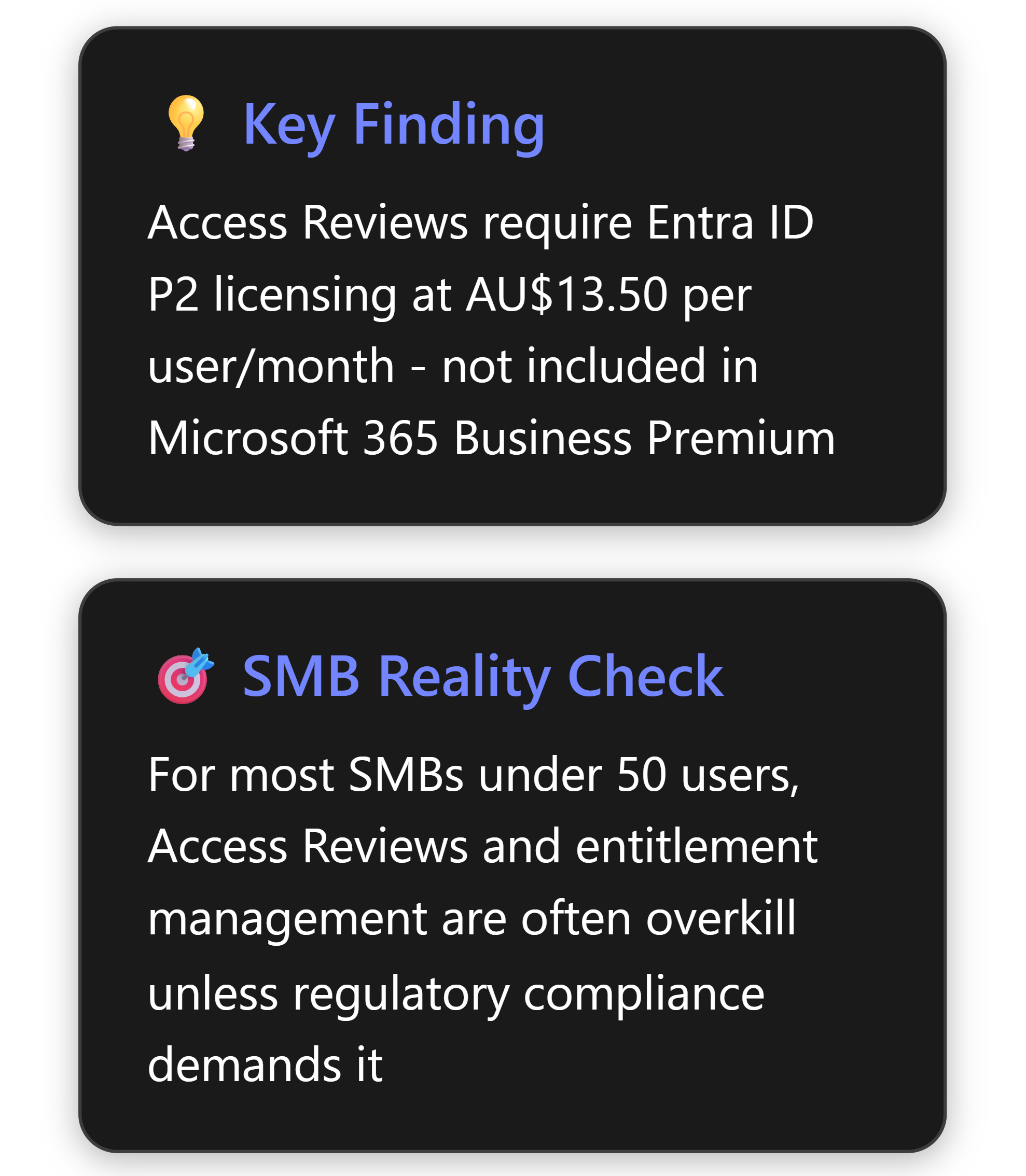 Microsoft Entra ID P2 Access Reviews: A Critical Evaluation for SMB ...