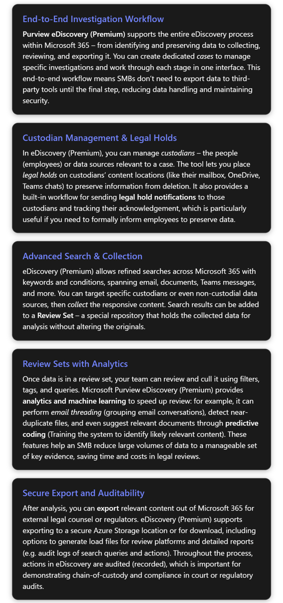 Microsoft Purview eDiscovery (Premium) in an SMB Environment (M365 ...